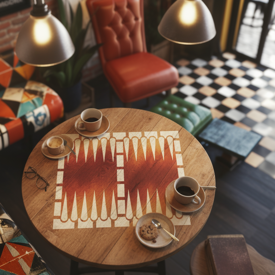 Backgammon Stencil Board Game Rustic Furniture Décor Template — Stencil ...