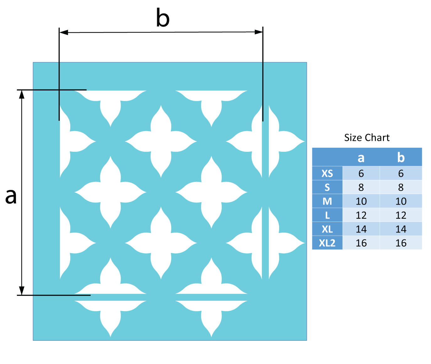 Floral Moroccan Tile Pattern Stencil for Painting Wall, Wood, Floor ...