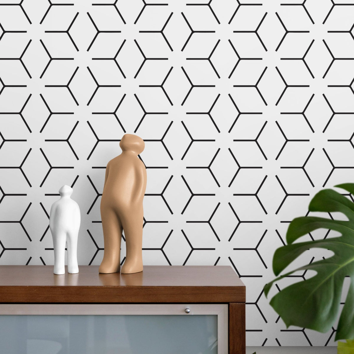 2D Modern Line Petals Stencils for Painting Walls, Furniture, Fabric ...