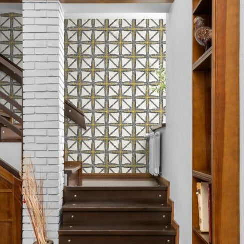 Prague Street Style Cobblestone Tile Stencil for Painting Floor, Wall ...