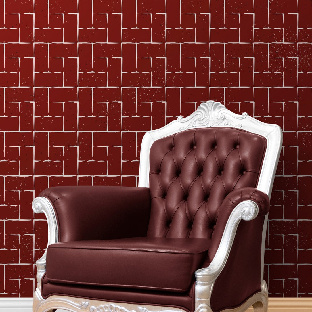 Fading Brick Stencil Faux Brickstone Pattern for Painting Wall, Wood ...