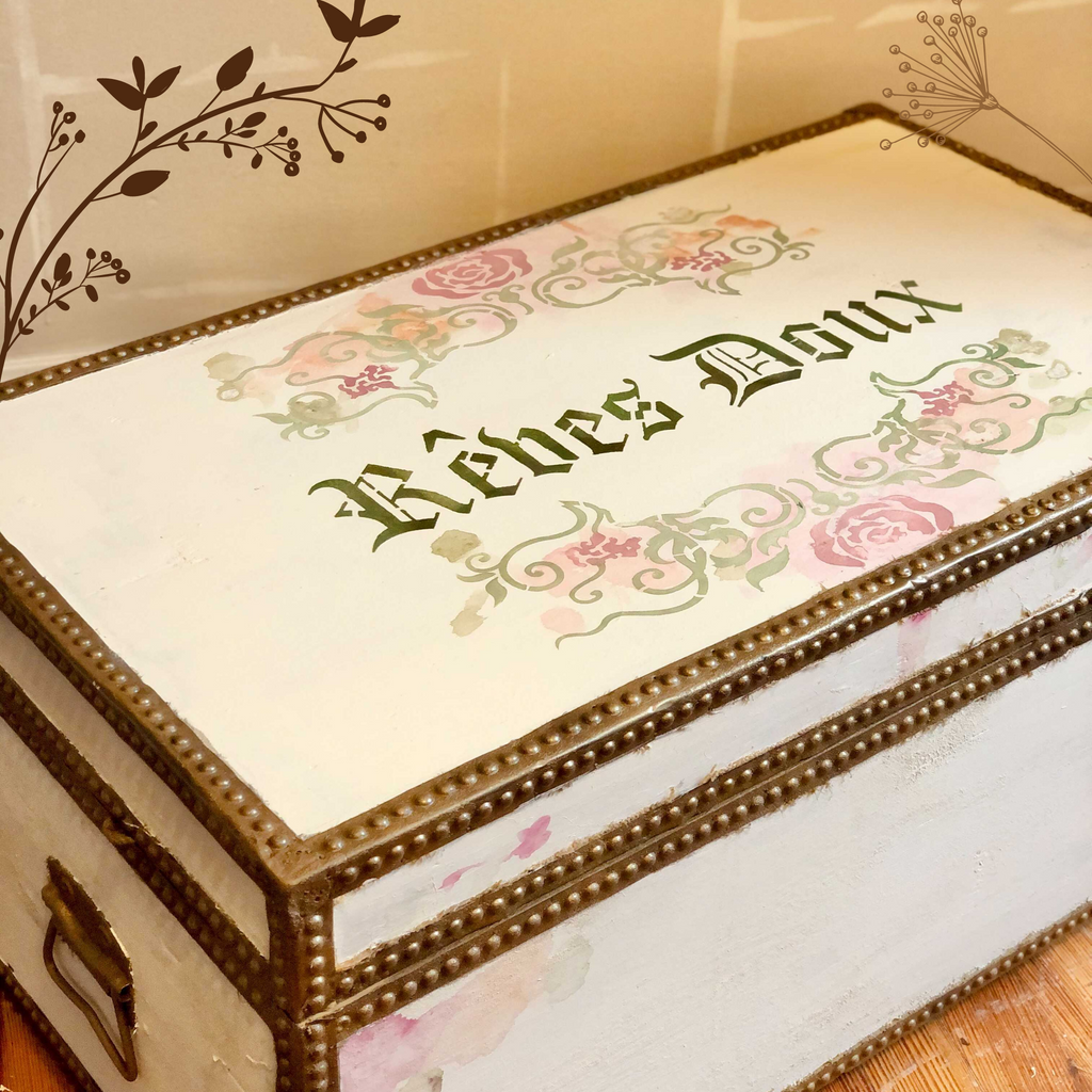 Vintage French Stencils | French Script, Patterns, Furniture Designs ...