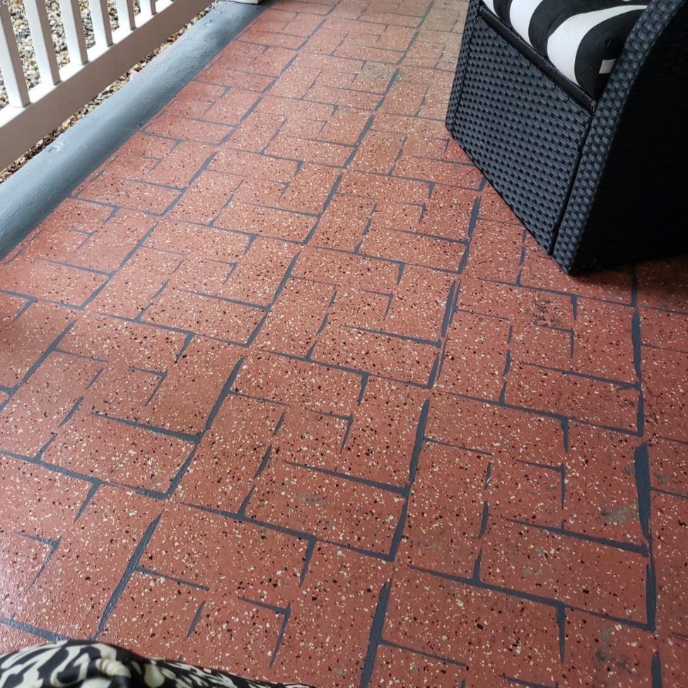 Fading Brick Stencil Faux Brickstone Pattern for Painting Wall, Wood ...