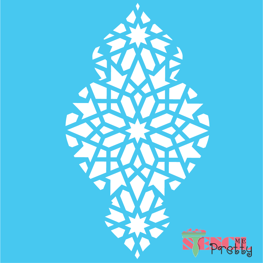 Isfahan Sunray Window Persian Damask Stencil — Stencil Me Pretty