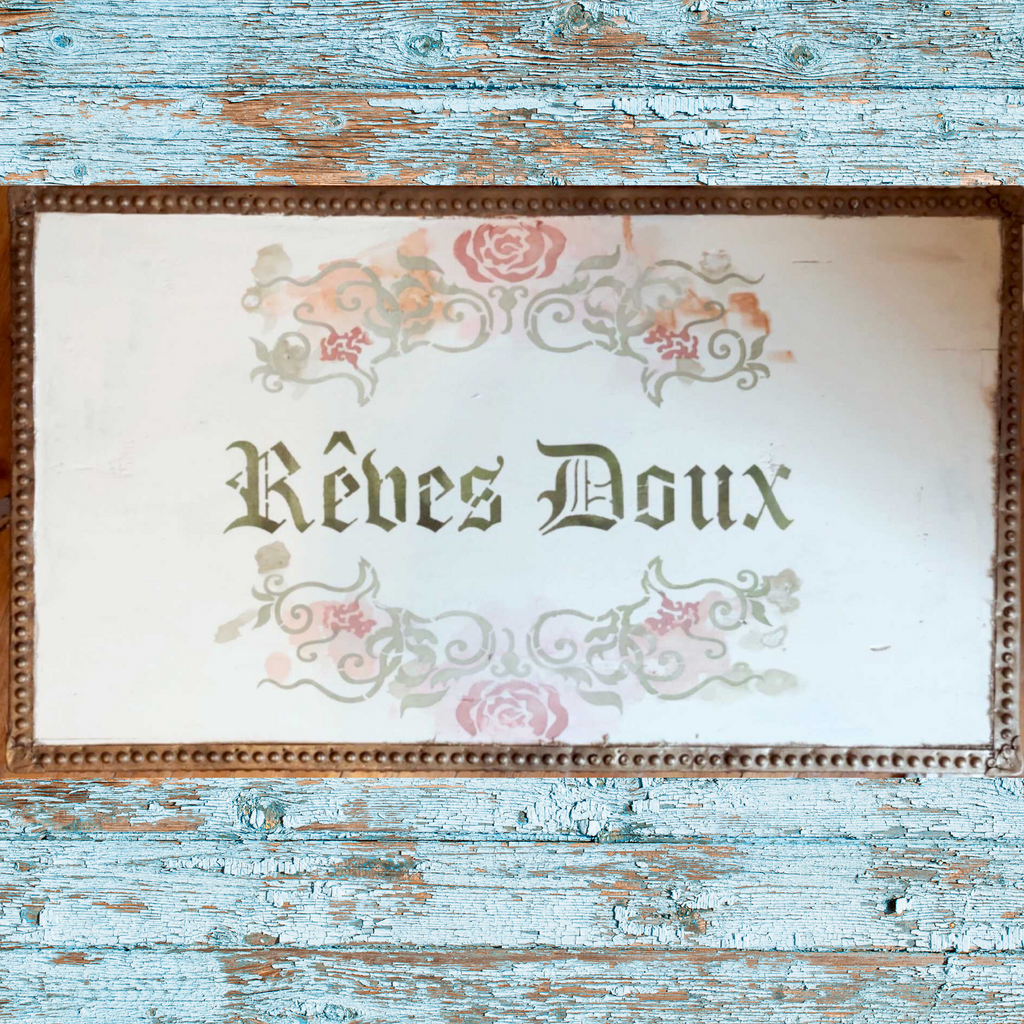 Vintage French Stencils | French Script, Patterns, Furniture Designs ...