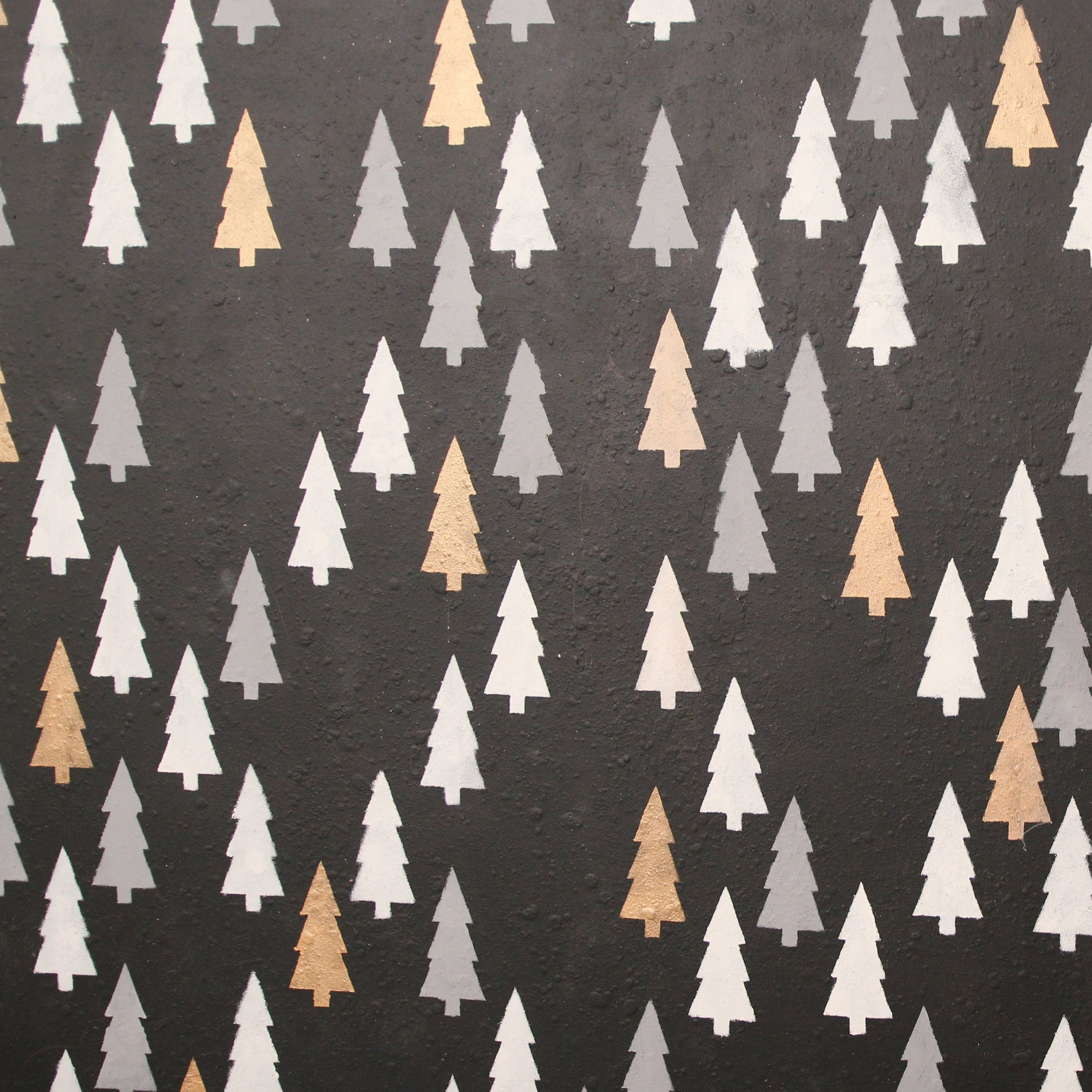 Evergreen Trees Stencil Forest Christmas Tree Pattern Paint Stencils ...